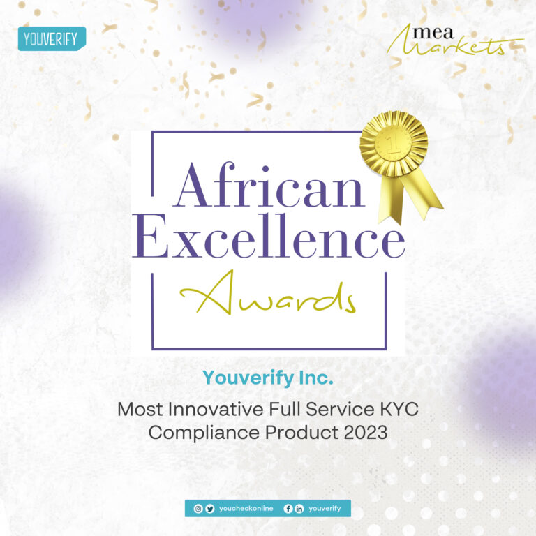 Youverify Honored with MEA Markets African Excellence Award for Most ...