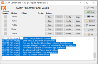 How to Resolve 'MySQL Shutdown Unexpectedly' Error in XAMPP? | TechAnnouncer